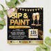 Editable Paint Party Themed Event Flyer, Paint and Sip Flyer, Paint ...