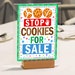 Stop Cookies for Sale, Printable Scout Cookie Booth Sign, PDF Cookie ...