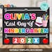 Editable Last Day of Kindergarten With Name Sign Template, Kinder End ...