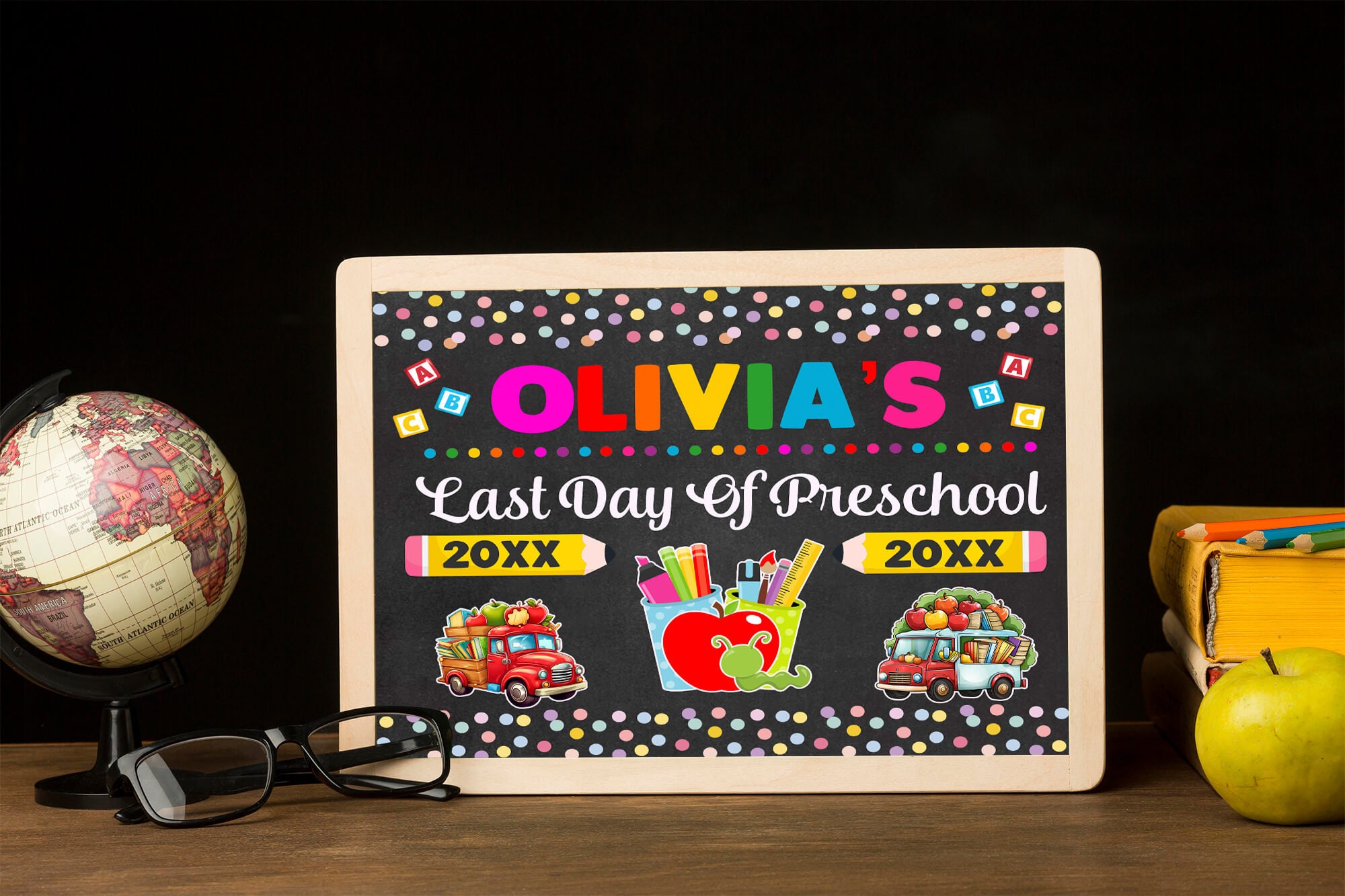 Editable Last Day of Preschool Sign, Printable End of School Year Sign ...