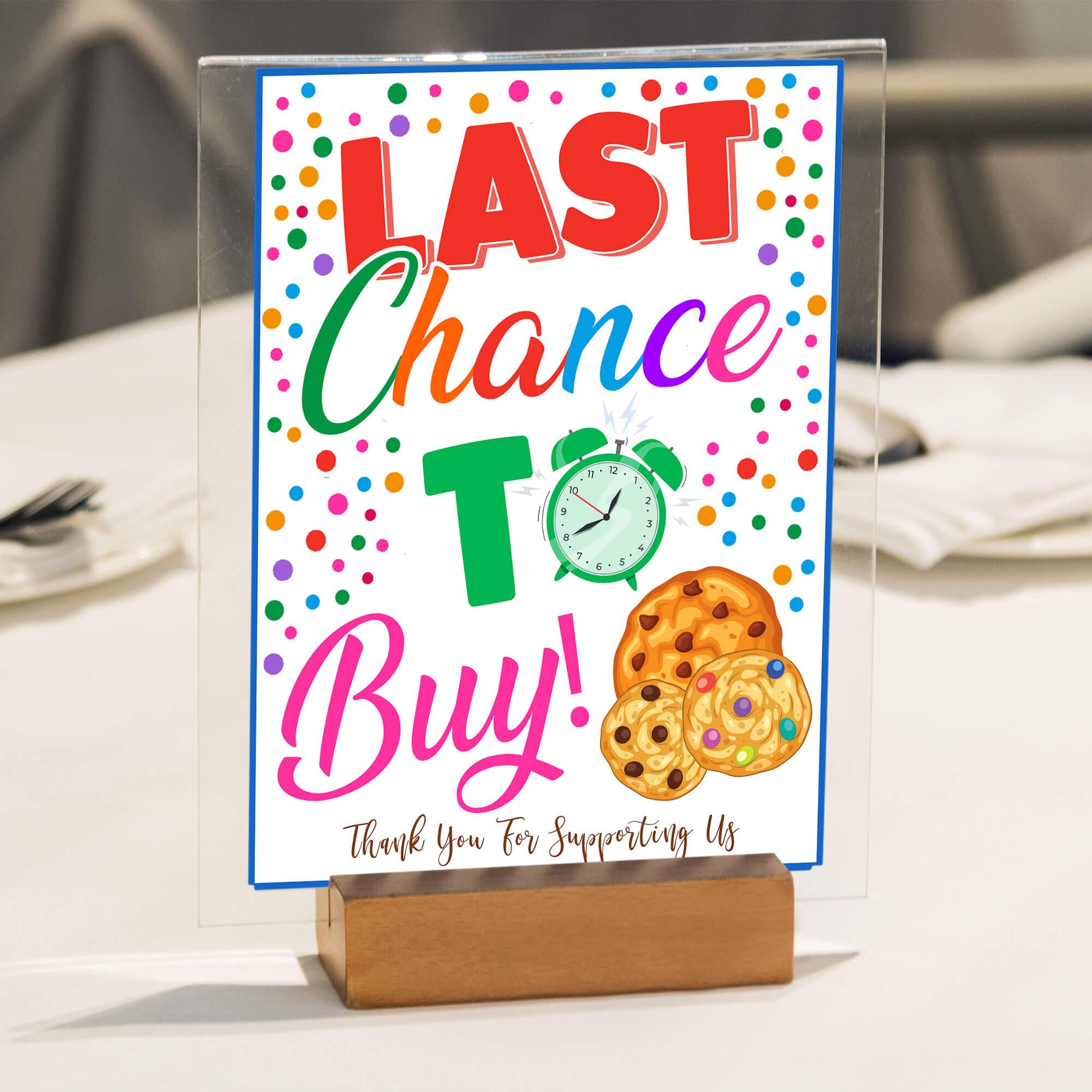 Printable Cookie Booth Sign Bundle Set of 8, Cookies Sale Signage ...