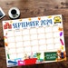 Printable Back to School September 2024 Calendar - Etsy