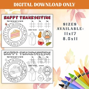 Fall Activity Sheets for Kids Bundle, Printable Activity Pages, PDF ...
