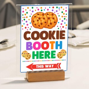 Printable Cookies Booth Here, Cookie Sale, Cookie Booth Sign, Cookies ...