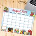 Back to School August 2024 Calendar, Printable August Calendar, Back to ...