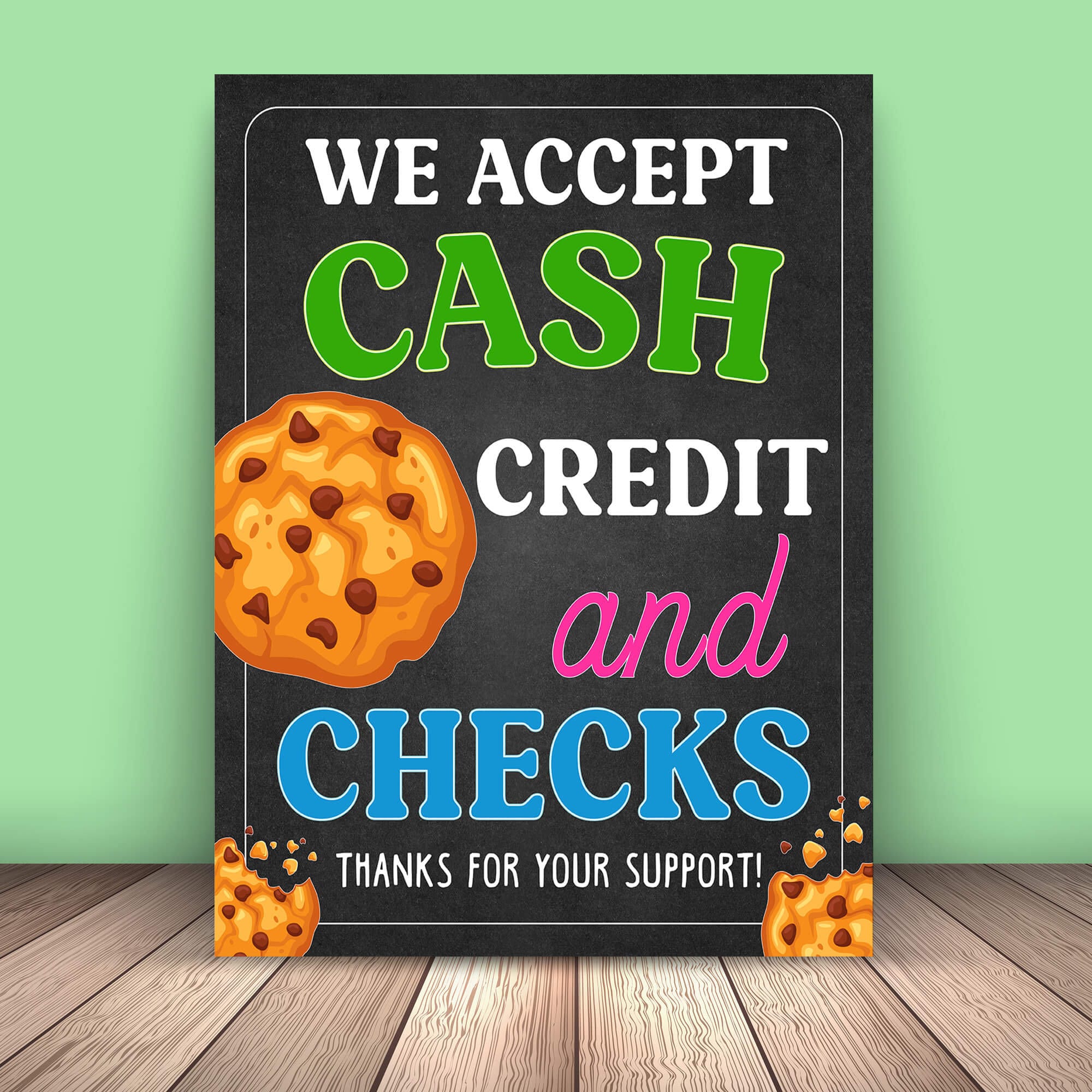 Printable PDF We Accept Payments Sign, Girls Scouts Cookie Booth, Cash ...