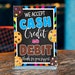 Printable We Accept Cash, Credit and Debit Sign, Fundraising Booth ...