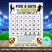 Editable Soccer Fundraiser Pick A Date to Donate Calendar, Football ...