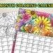 2023 Calendar PDF, Floral Calendar 12 Month Coloring Pages, Printable ...