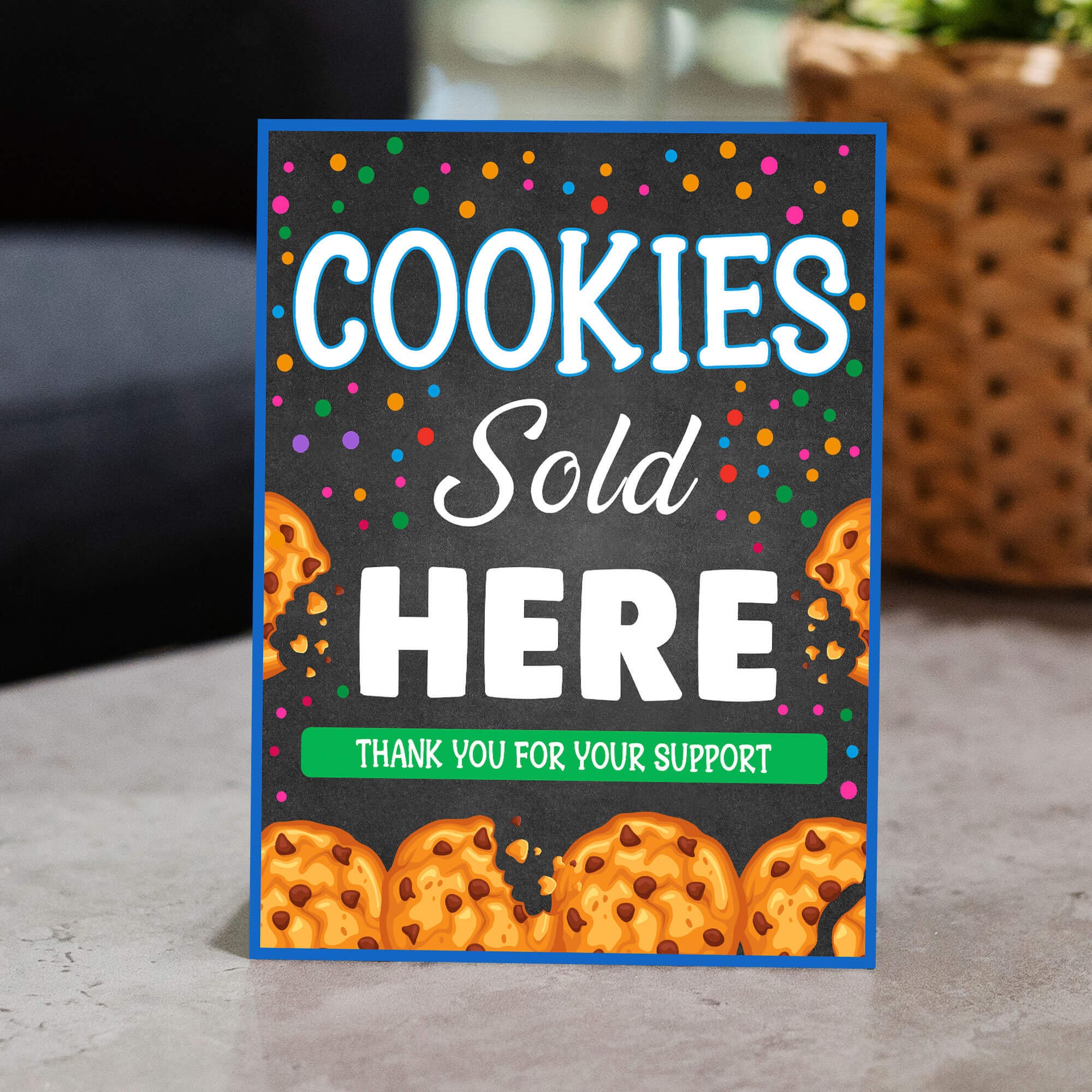 Printable PDF Cookie Booth Sign Set, We Accept Payments Sign Cash ...