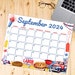 Printable September 2024 Calendar With Labor Day BBQ Theme - Etsy