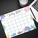 July 2024 Underwater Calendar, Printable Under the Sea Planner, Monthly ...
