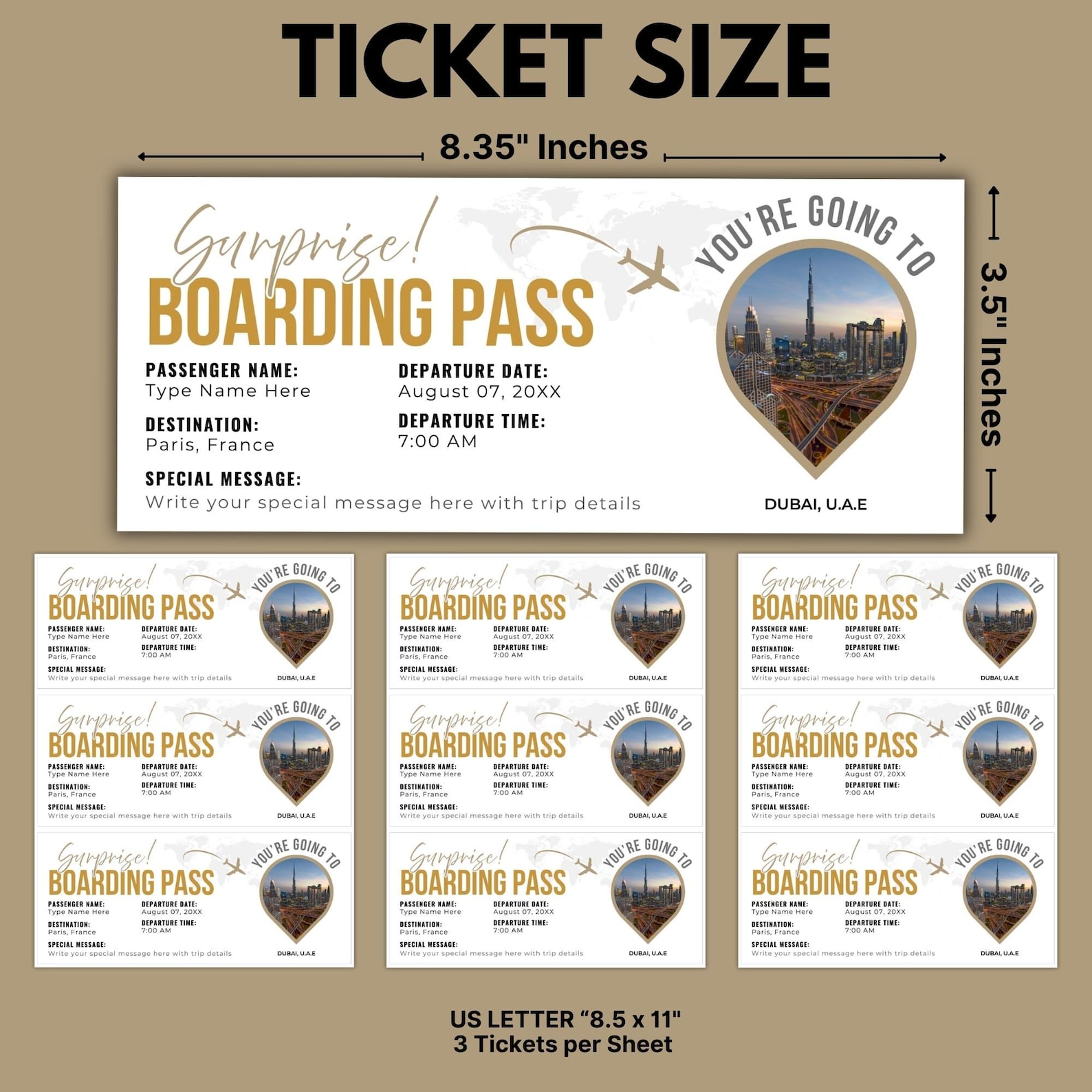 Editable Birthday Boarding Pass Ticket | Surprise Boarding Pass Ticket ...