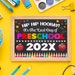 Editable Hip Hip Hooray Last Day of Preschool Sign, End of School Year ...