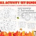 Fall Activity Sheets for Kids Bundle, Printable Activity Pages, PDF ...