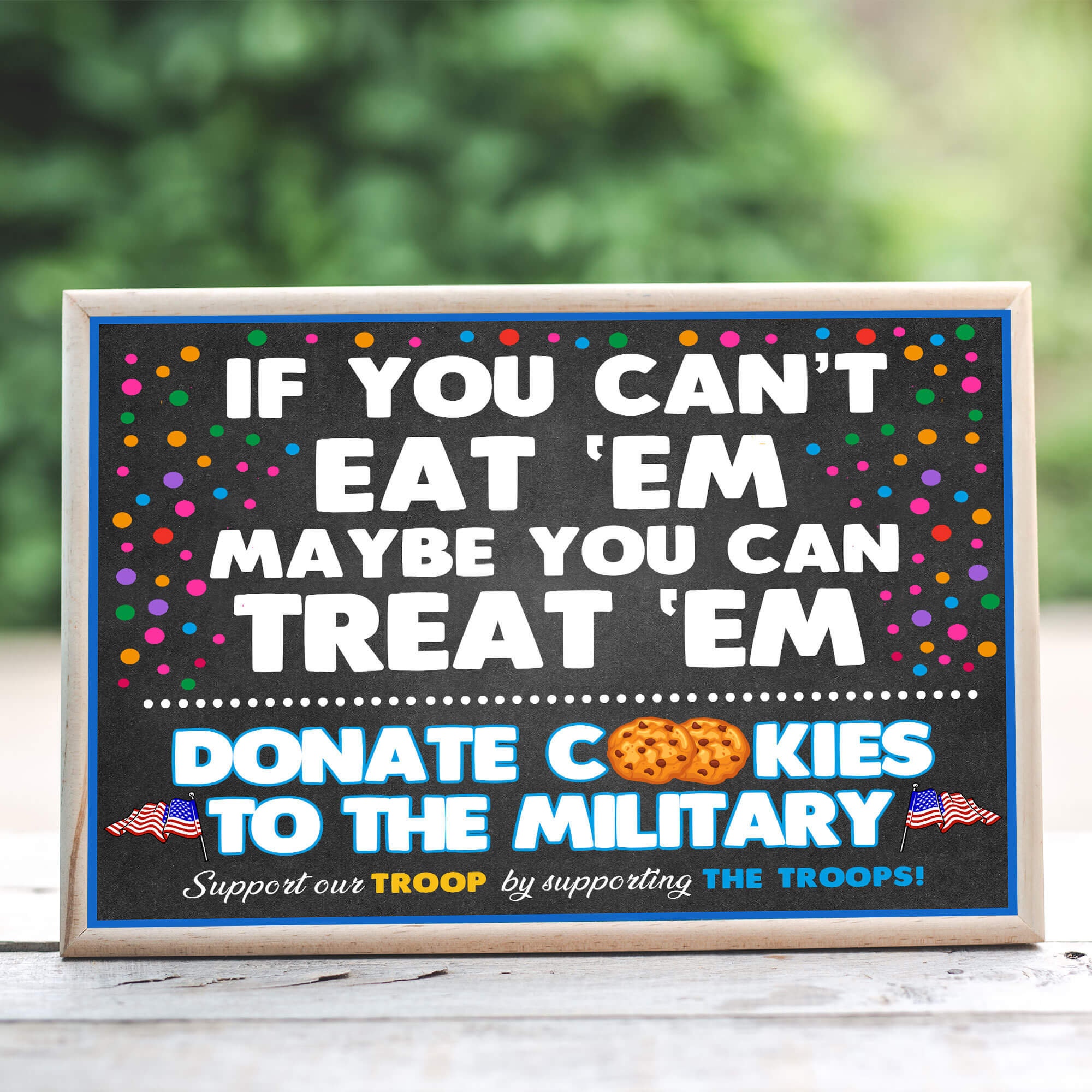 Printable PDF Cookie Booth Sign Set, We Accept Payments Sign Cash ...