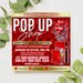 Editable Valentine's Day Pop up Shop Flyer, Valentines Day Sip and Shop ...