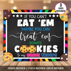 Printable PDF If You Can't Eat 'em Treat 'em, Donate Cookies to Troops ...