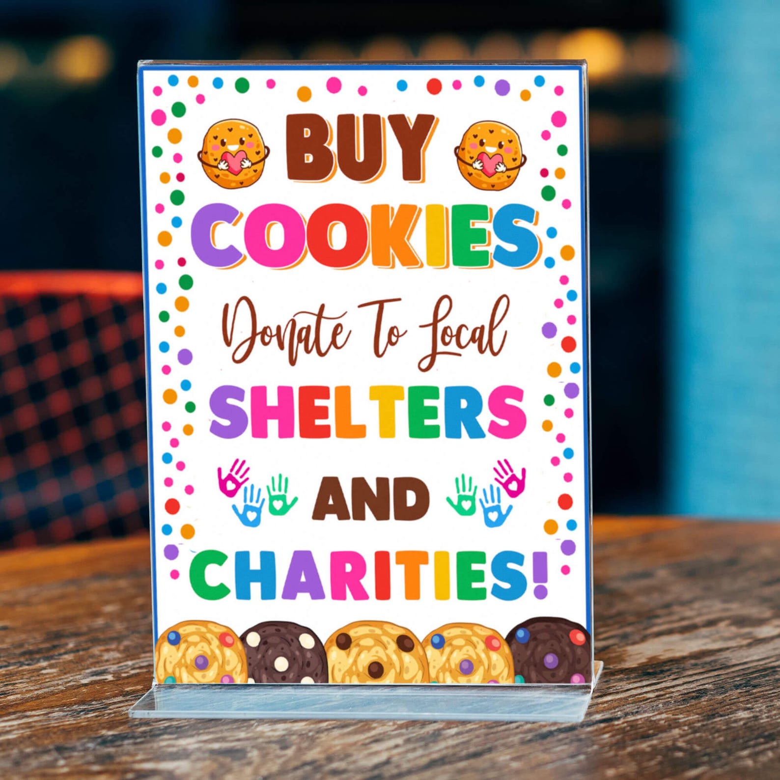 Printable Cookie Booth Sign Bundle Set of 8, Cookies Sale Signage ...