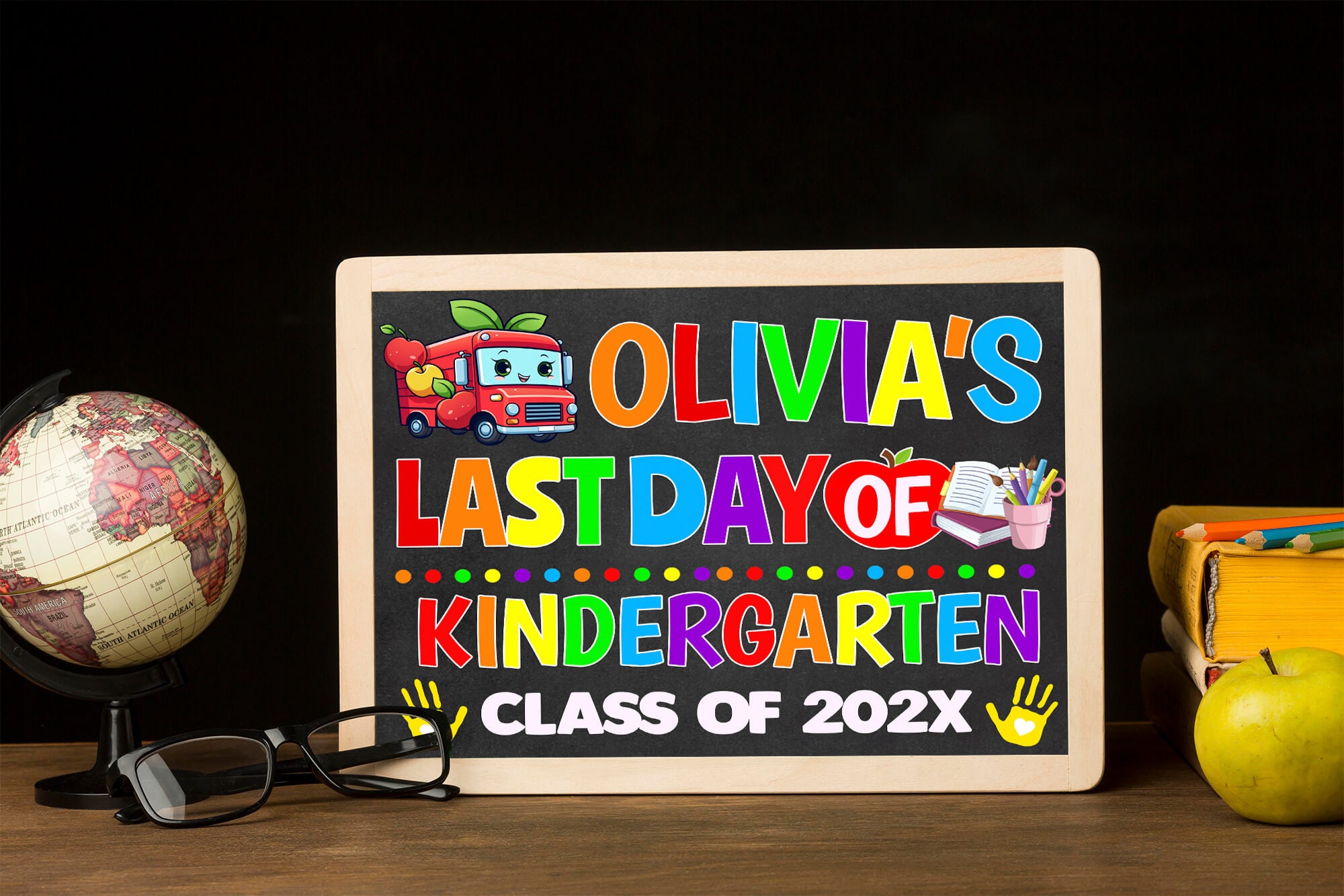 DIY Last Day of Preschool Sign With Name Template, Editable End of ...