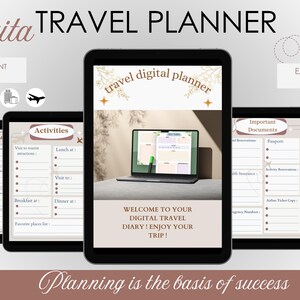Digital Travel Journal, Goodnotes Travel Planner, Travel Itinerary ...