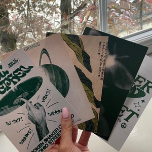Green Retro Aesthetic Wall Collage Posters - 20 Physical Prints - Etsy