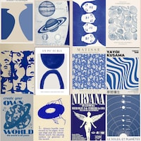 Blue Posters - Etsy