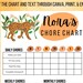Editable Jungle Chore Chart, Kid Responsibility Chart, Reward Chart ...