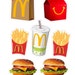 Print and Cut Mcdonald Cake Topper and 12 Cake Toppers Instant Download ...