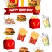 Print and Cut Mcdonald Cake Topper and 12 Cake Toppers Instant Download ...