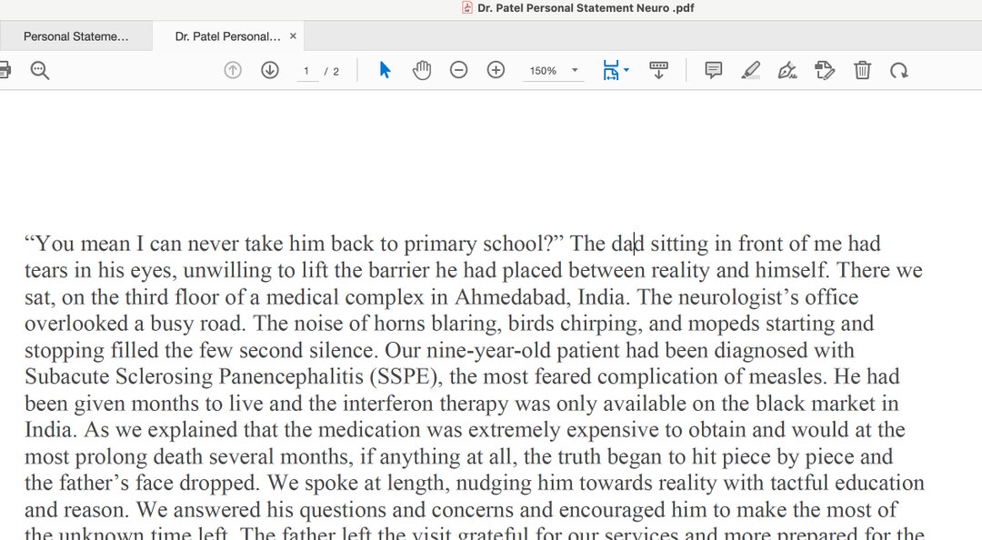 Medical School Sample Personal Statement by Professional Writer ...