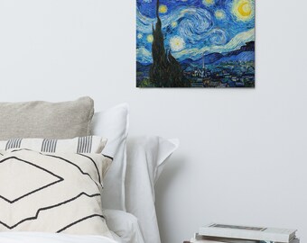 Van Gogh Starry Night Metal Print - Etsy