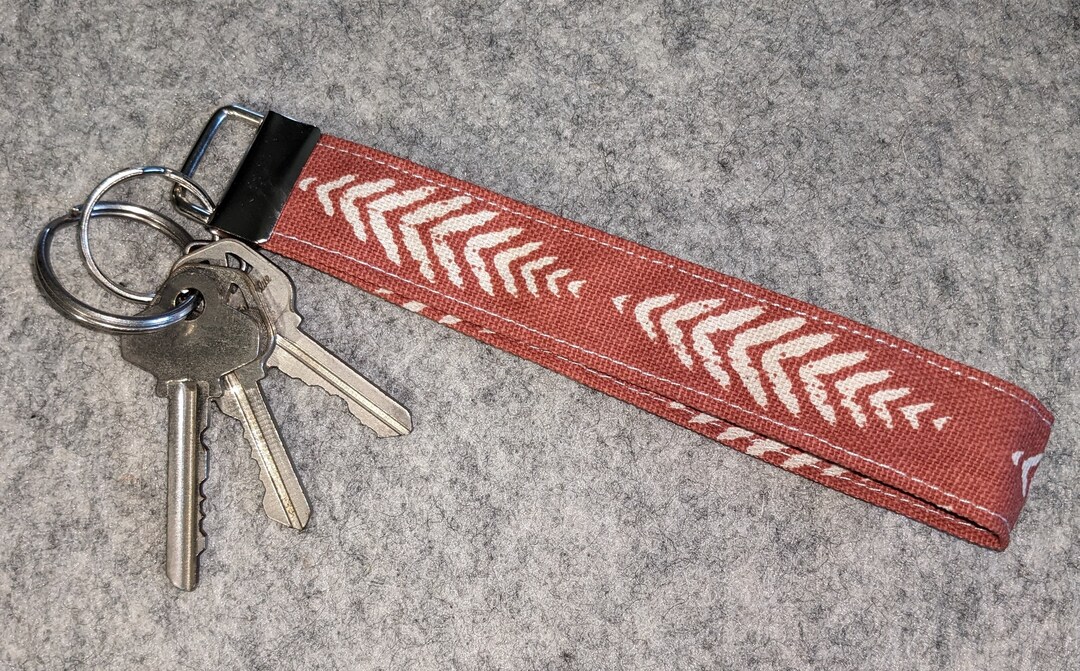 Rusty Burnt Orange Feather Arrow Wristlet Key Chain Keys Fob - Etsy
