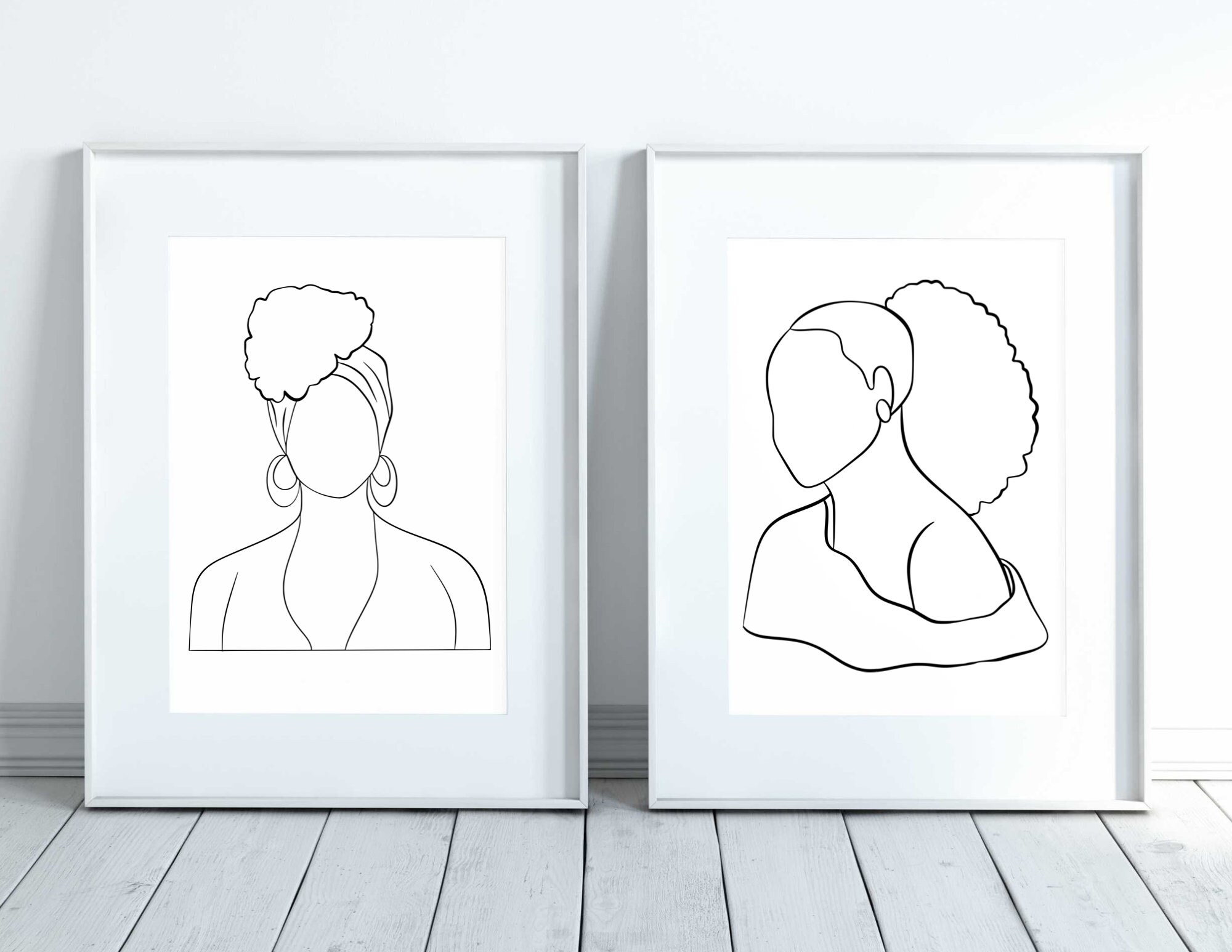 Printable, Female Poster Art, Instant Download, 7 Prints, PNG - Etsy