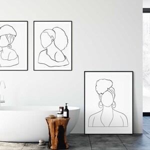 Printable, Female Poster Art, Instant Download, 7 Prints, PNG - Etsy