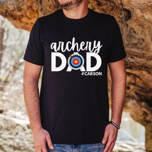 Custom Archery Dad Shirt, Personalized Archery Father Tshirt, Fathers ...