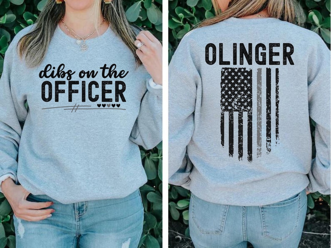 Personalized Correctional Officer Sweatshirt, Dibs on the Prison Guard ...