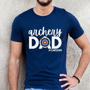 Custom Archery Dad Shirt, Personalized Archery Father Tshirt, Fathers ...