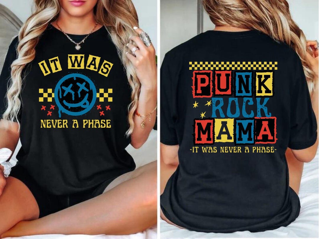 Punk Rock Mom Tshirt, Emo Mama Tour Shirt, Tattooed Mother Gift, It Was ...