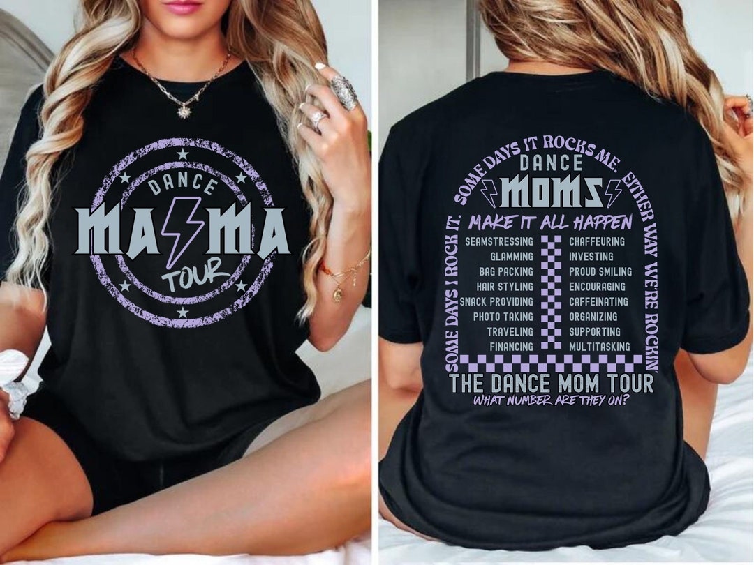 Dance Mama Tour Shirt, Funny Dance Mom Gift, Dance Comp Tshirt, Cheer ...