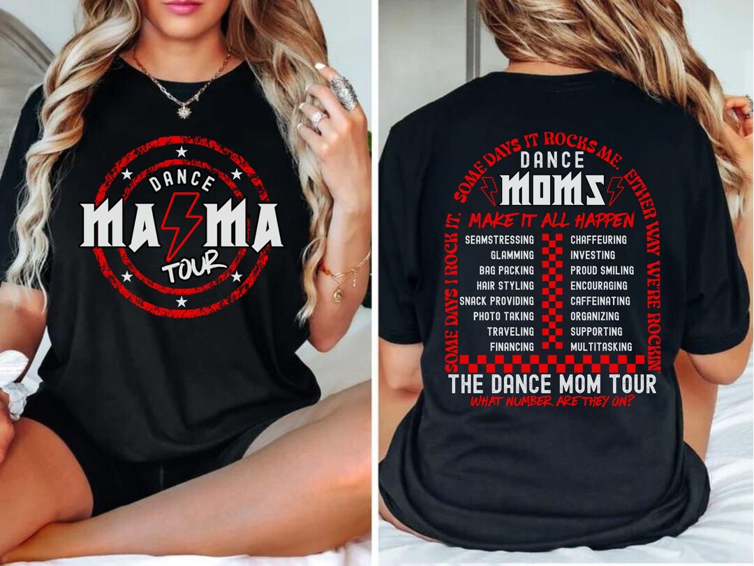 Dance Mama Tour Shirt, Funny Dance Mom Gift, Dance Comp Tshirt, Cheer ...