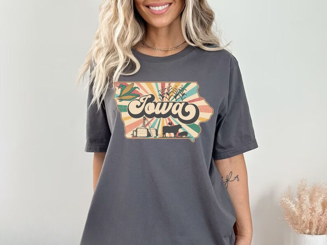 Iowa State Shirts, Travel Gifts, Made in Iowa, Home Tee, Midwest is ...