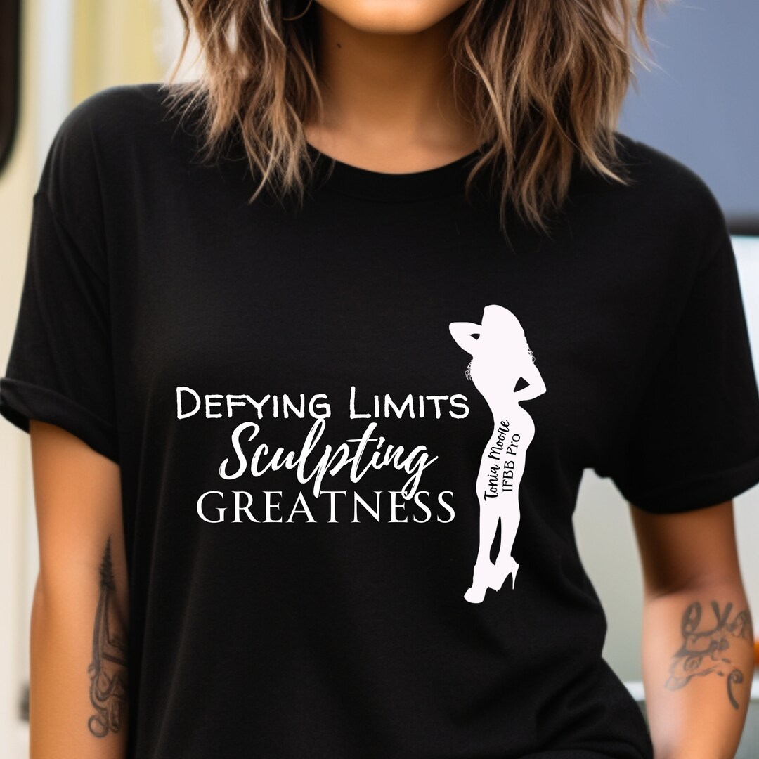 Female Bodybuilder Gym T-shirt, Tonia Moore IFBB Professional, Athlete ...