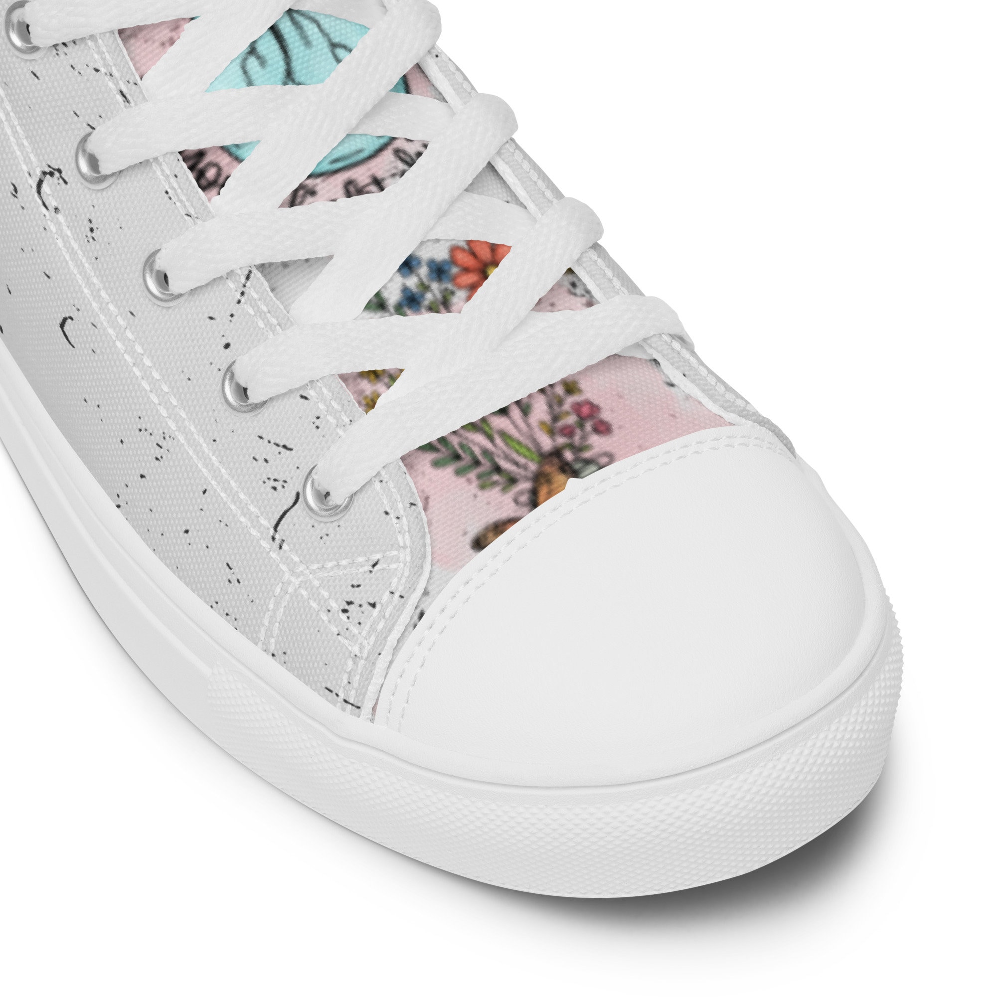 Christian Faith Womens Custom Print High-top Canvas Shoes, Walk by ...