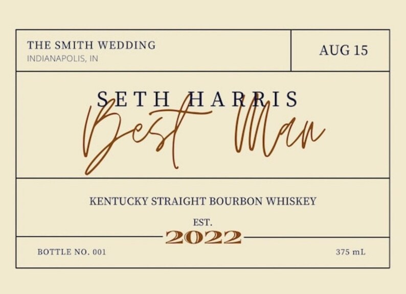 Digital Download for Personalized Whiskey Label - Etsy