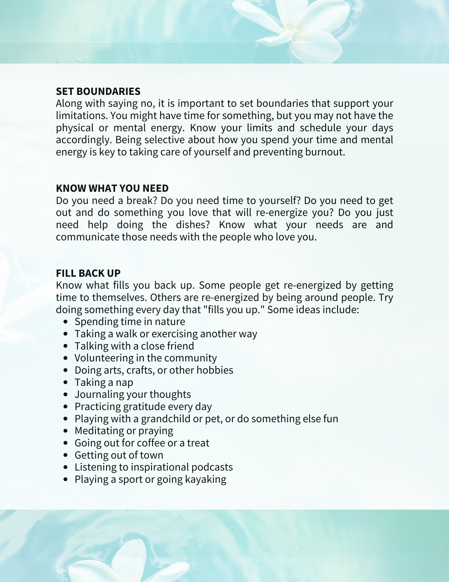 Preventing Burnout Workbook Excerpt and Checklist - Downloadable ...