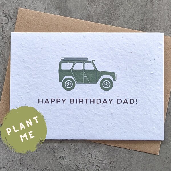 Landrover Dad Card - Etsy UK
