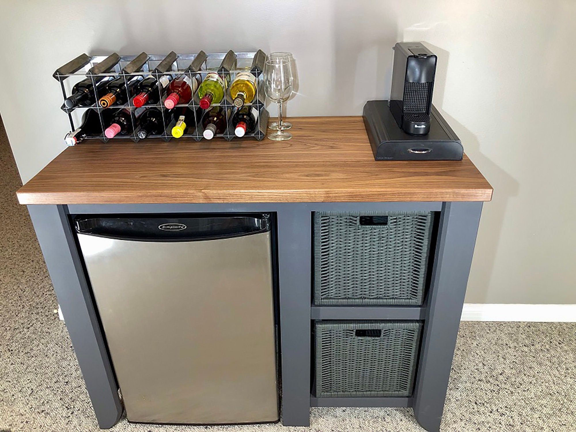 Fridge Cabinet Wine or Coffee Bar | DIY Plan | PDF File Only - Etsy