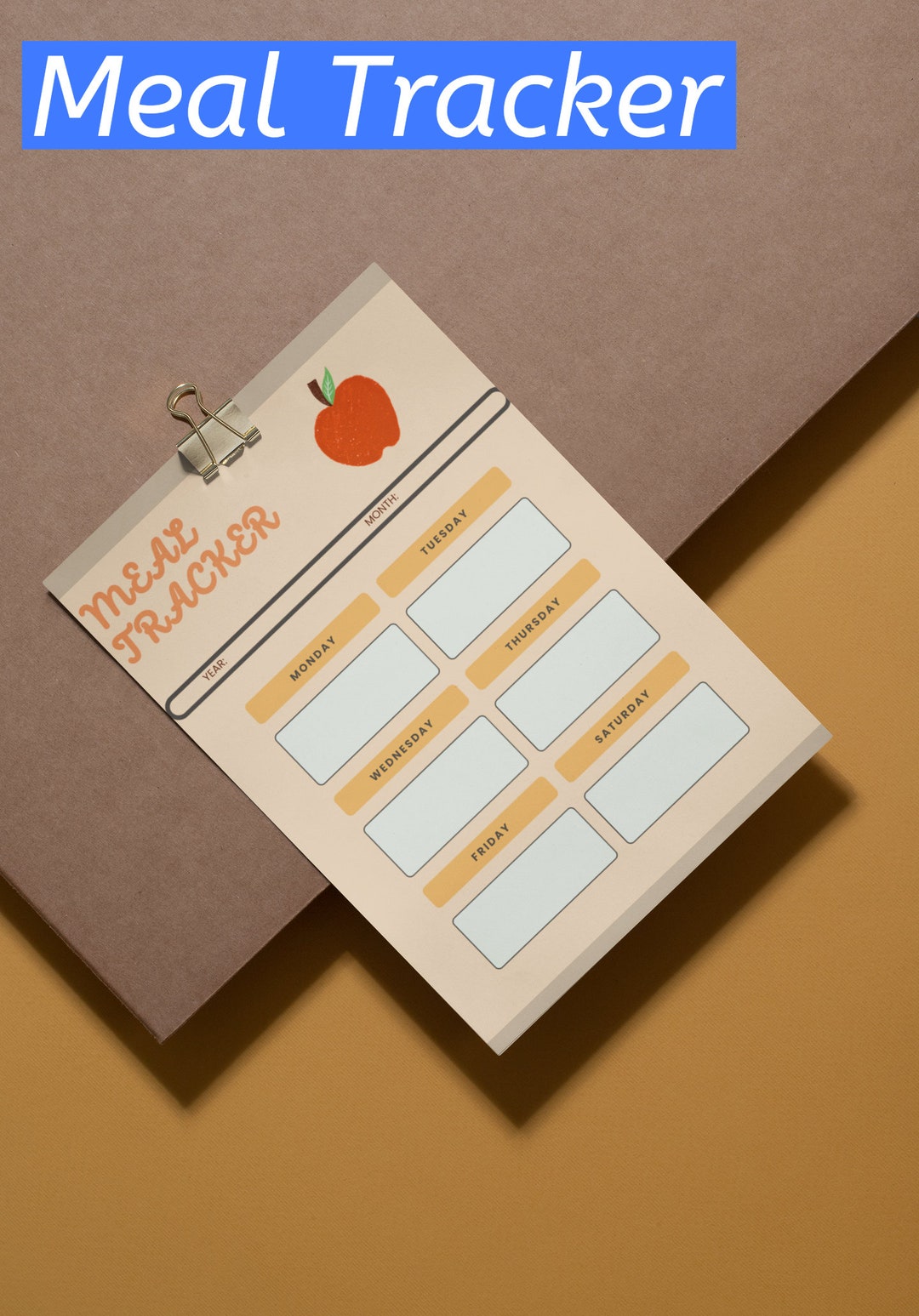 Meal Tracker | Downloadable Meal Tracker | Diet Tracker - Etsy