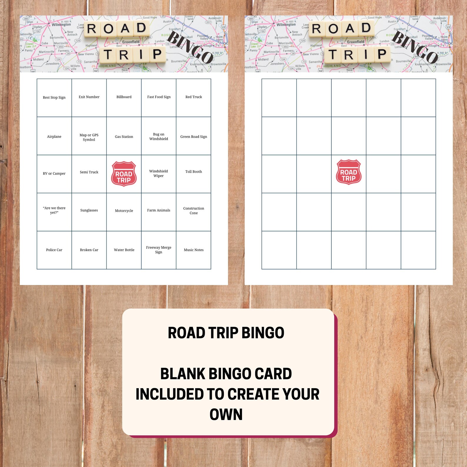 Bingo Game Bundle PDF | Road Trip, City Sights, Beach & Nature Bingo ...